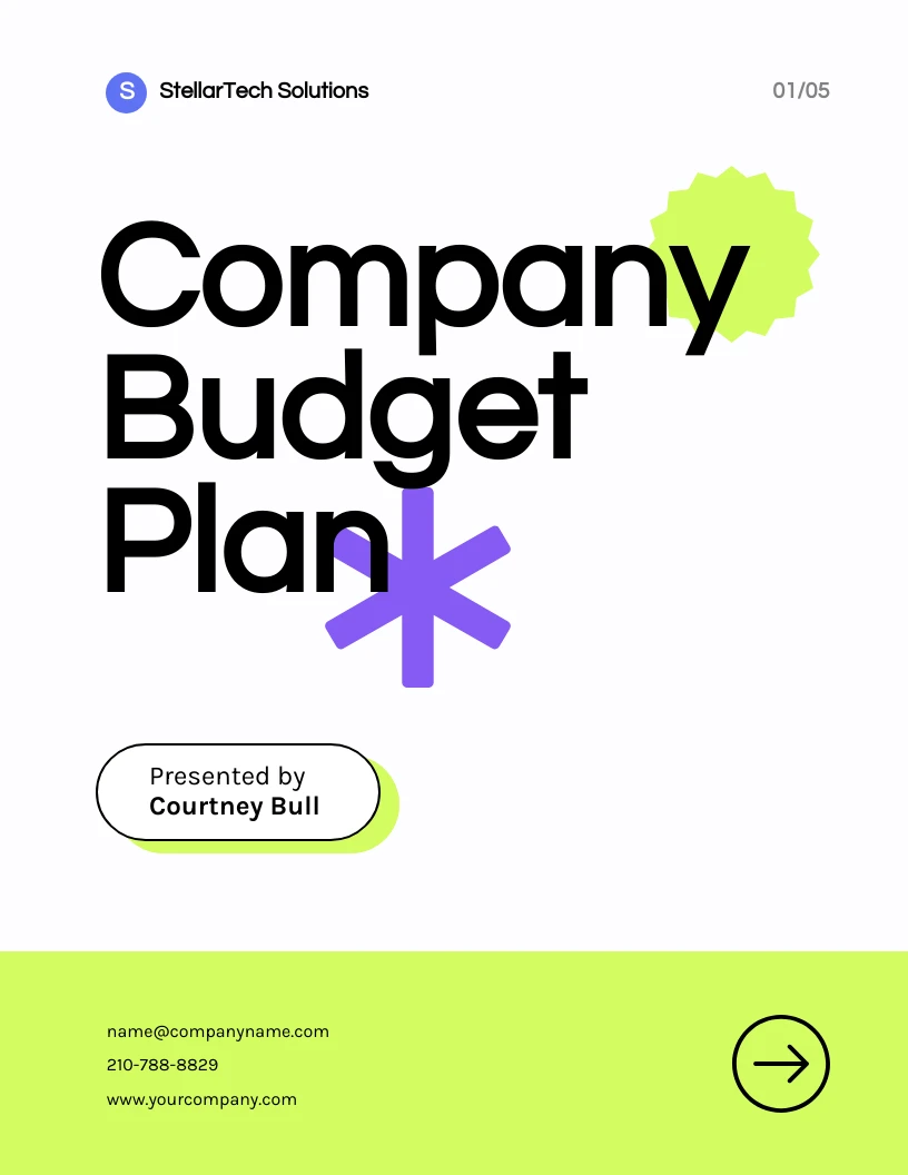 Colorful Company Budget Plan Template - Venngage