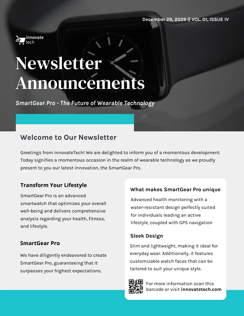 Product Launch Announcement Newsletter Template - Venngage