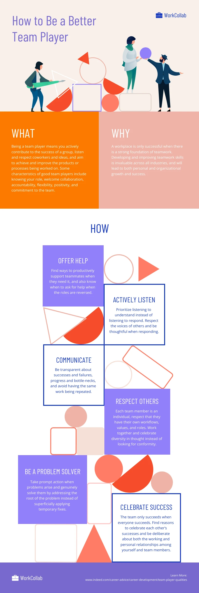 Become a Better Team Player Infographic Template - Venngage