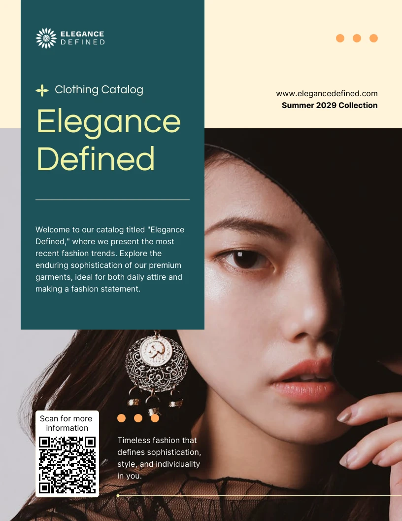 Clothing Catalog Template - Venngage