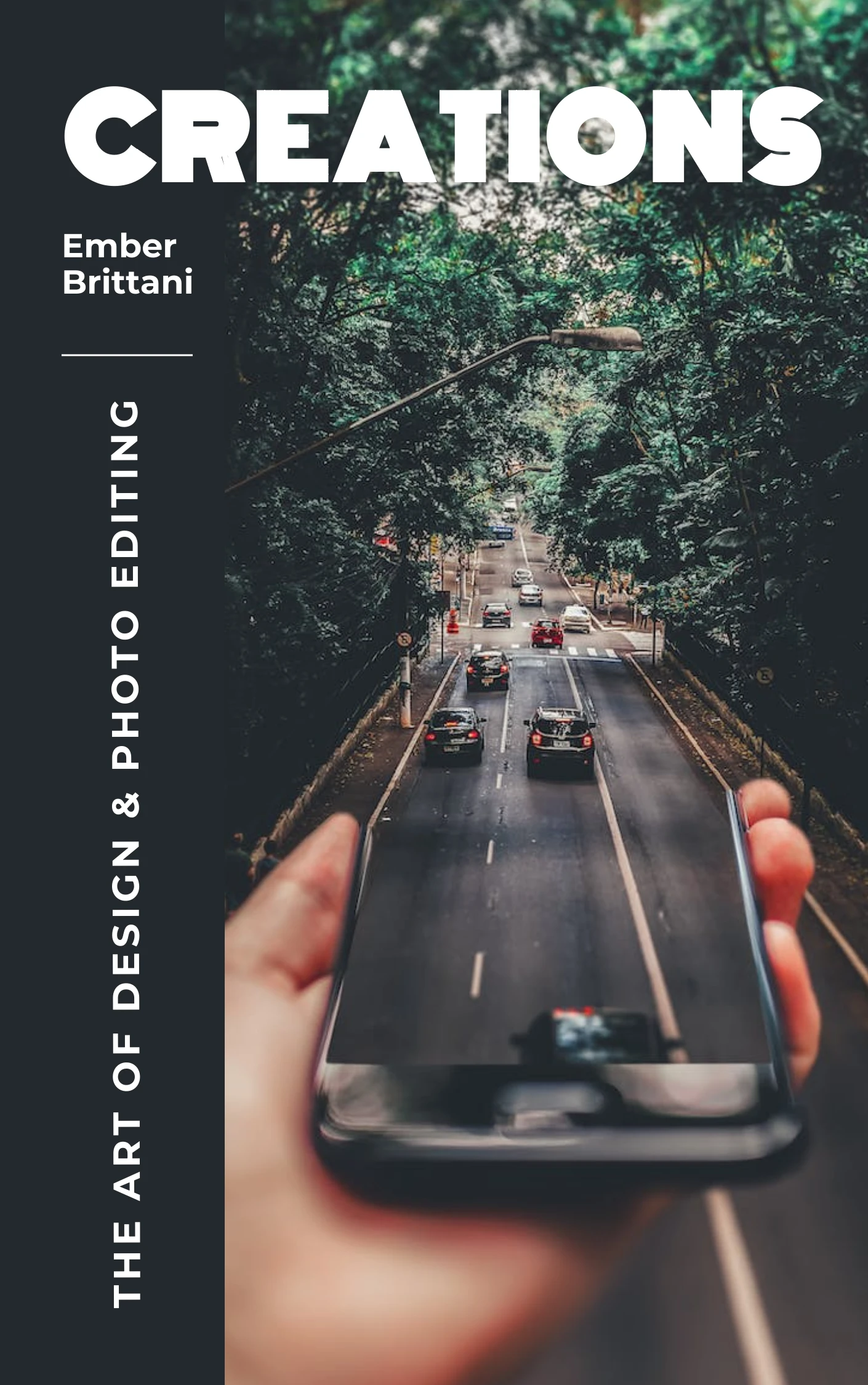 Creative Photo Editing Graphic Design Book Cover - Venngage