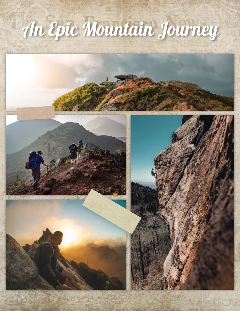 Light Brown Classic Photo Travel Collages - Venngage