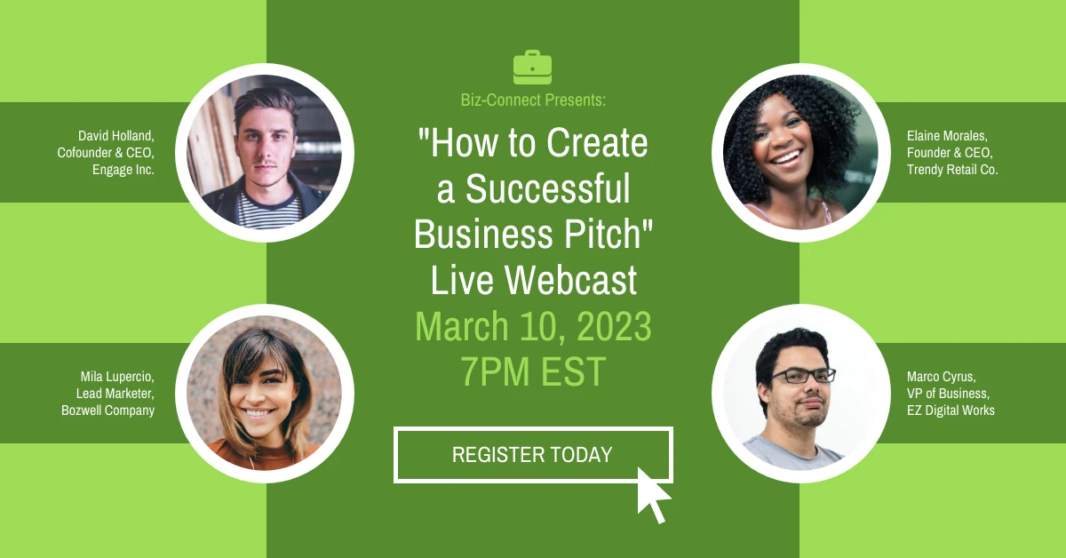 Business Webcast Registration LinkedIn Banner Ad - Venngage