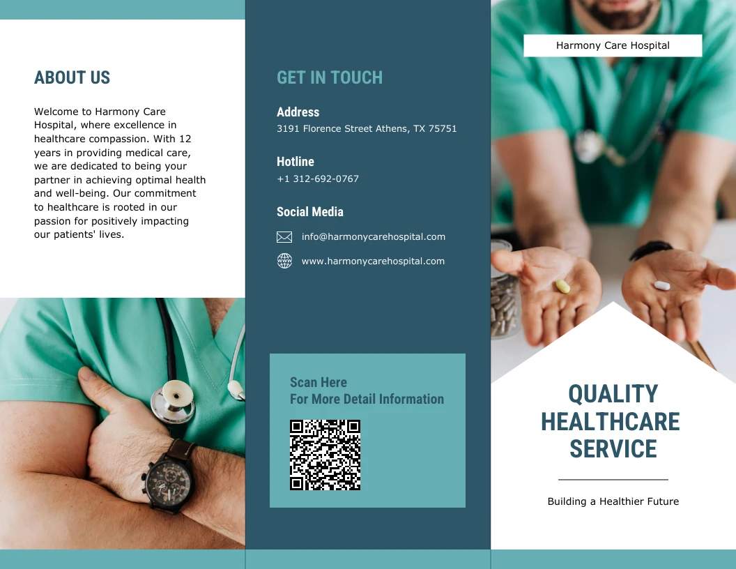 Soft Green Medical Tri-fold Brochure Template - Venngage