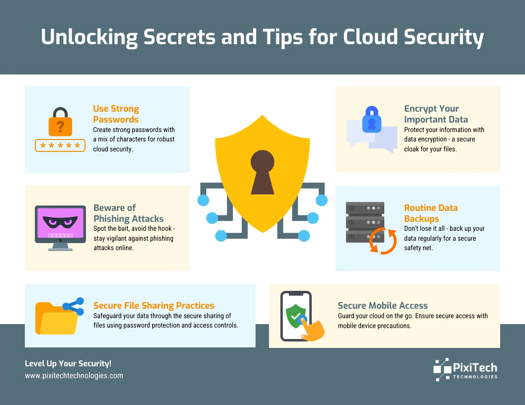 Secrets and Tips for Cloud Security Infographic Template - Venngage