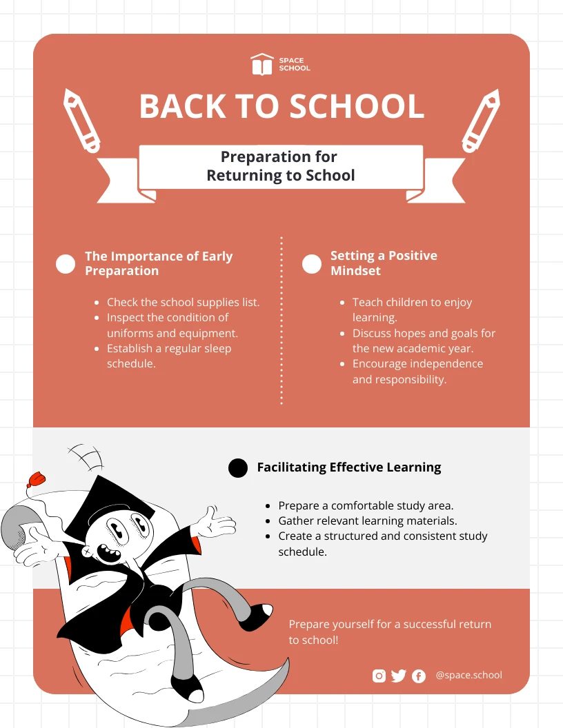 Back to School - Preparation for Returning to School - Venngage