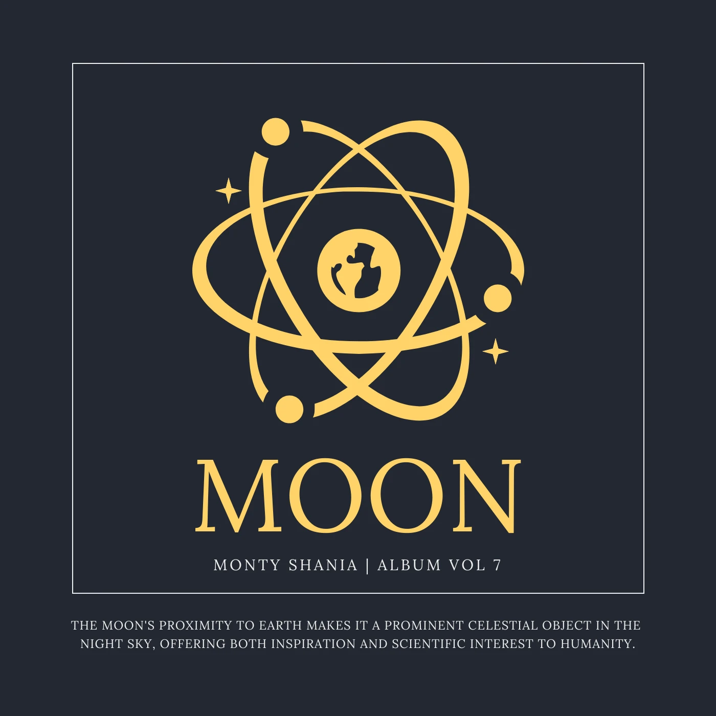 Navy Simple Artistic Album Cover - Venngage