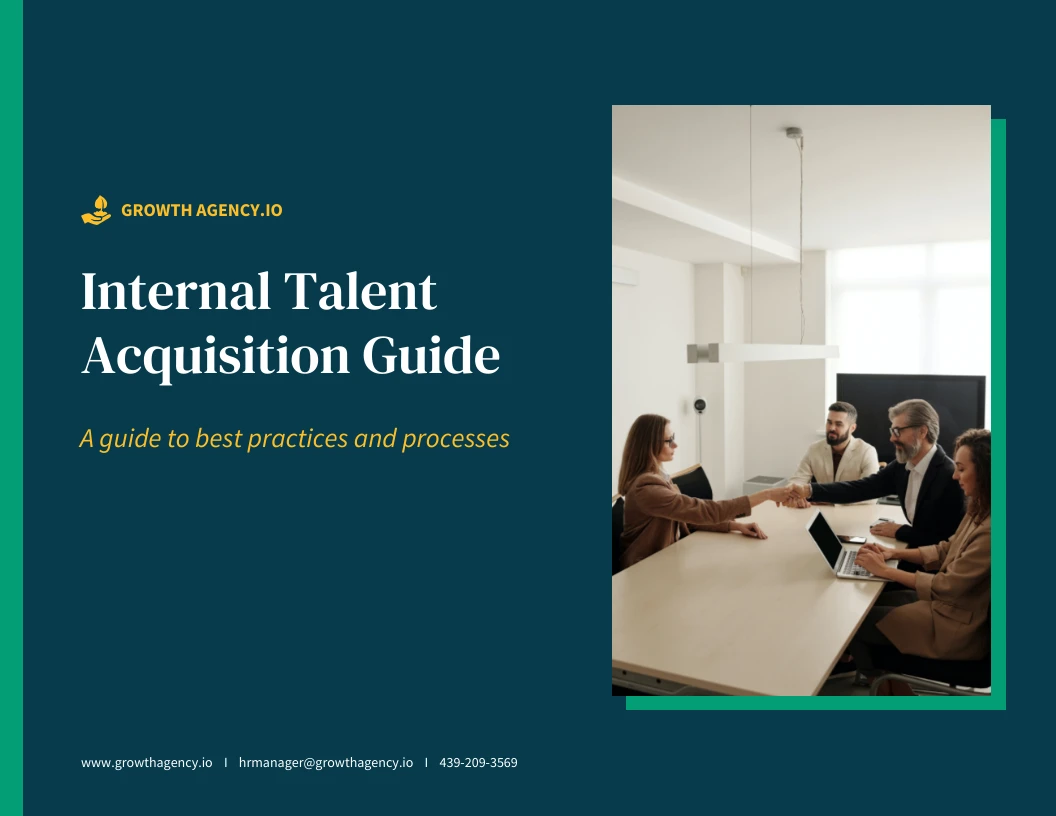 Internal Talent Acquisition Handbook Template - Venngage