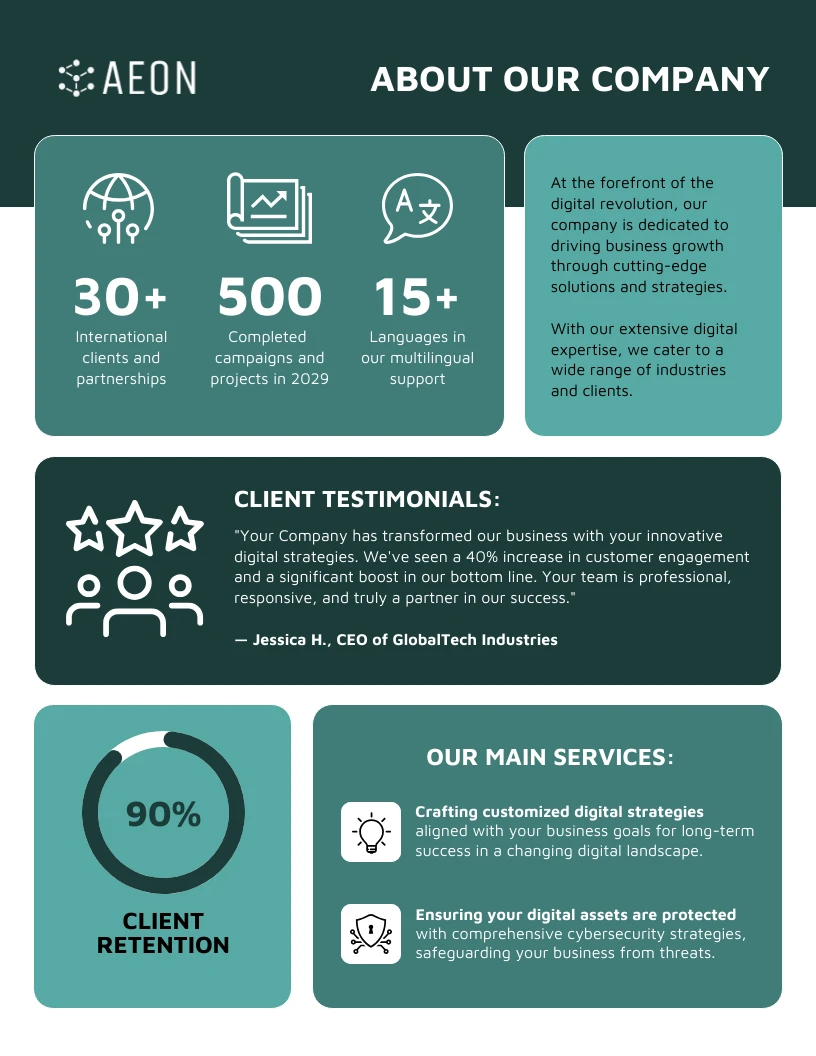 Customizable About Us Infographic Poster - Venngage