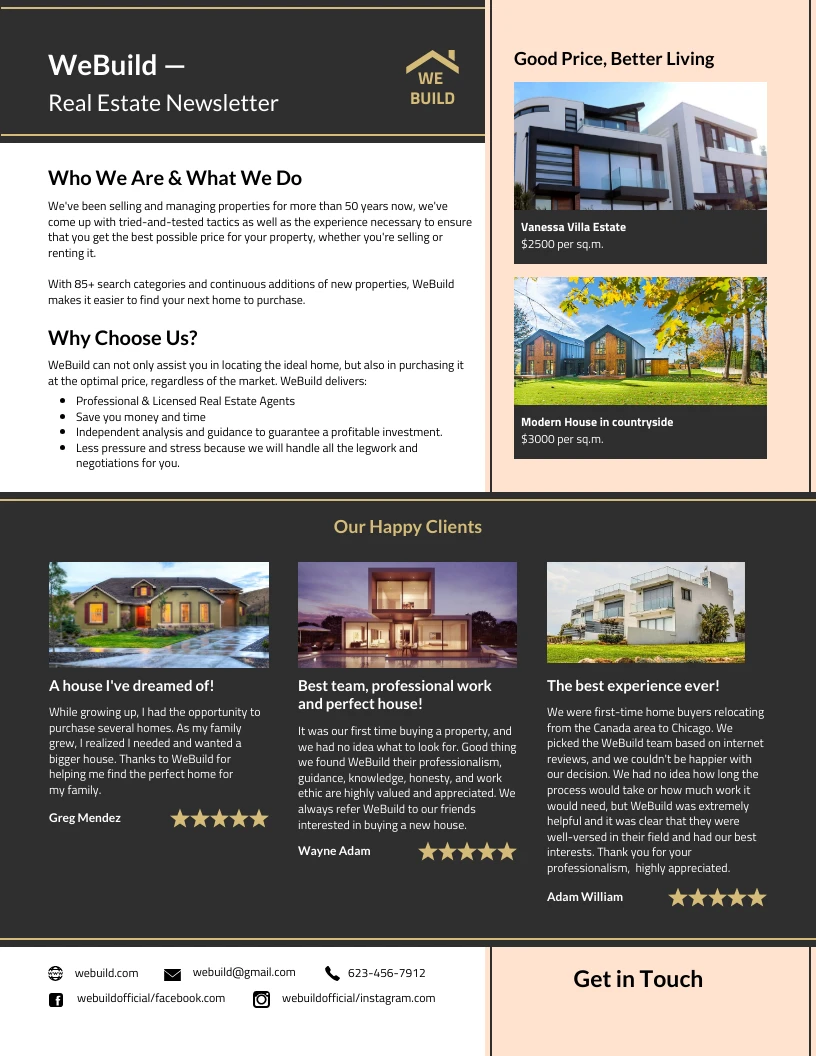 Digital Newsletter Template - Venngage