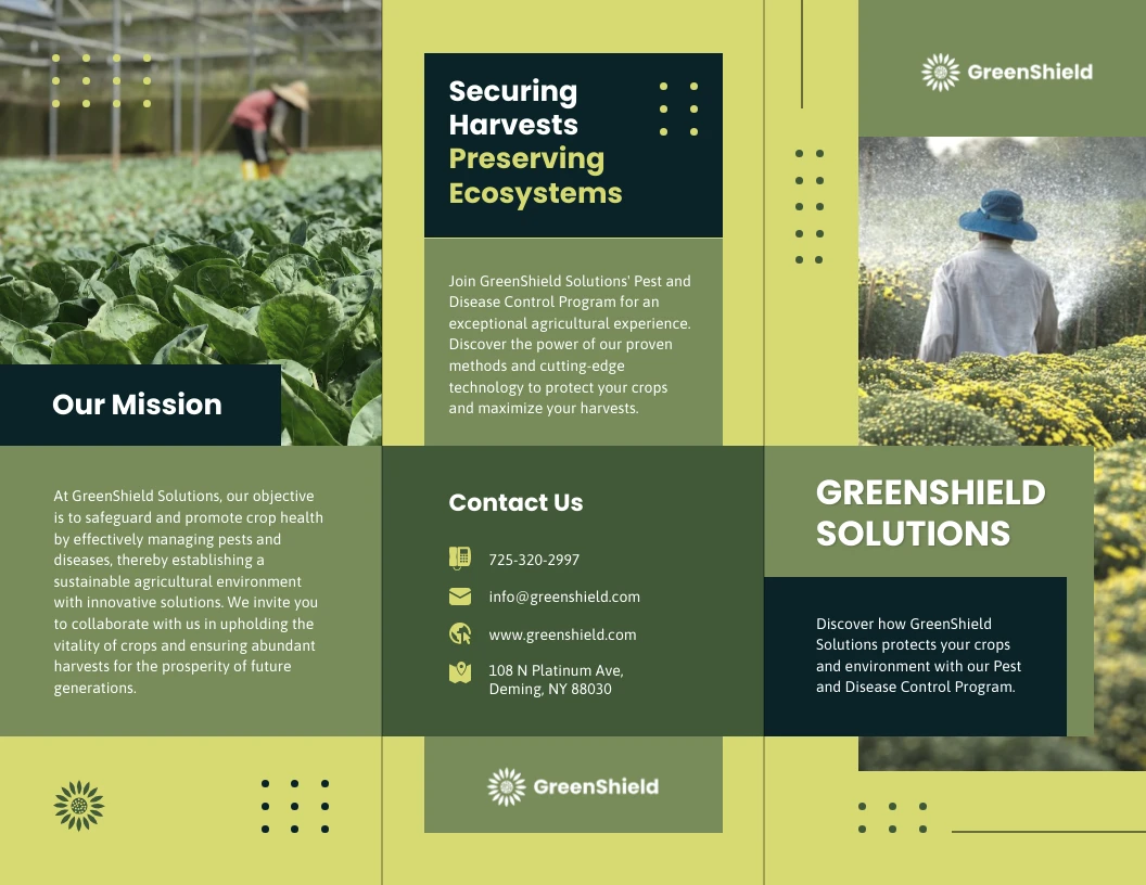 Pest and Disease Control Brochure Template - Venngage