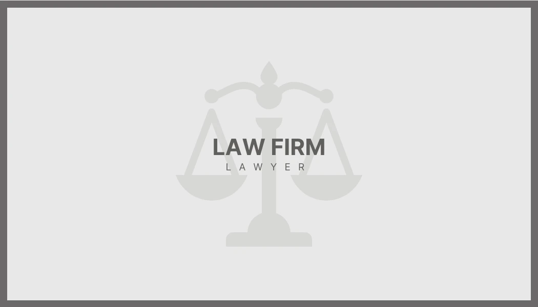 Light Grey Professional Lawyer Business Card - Venngage