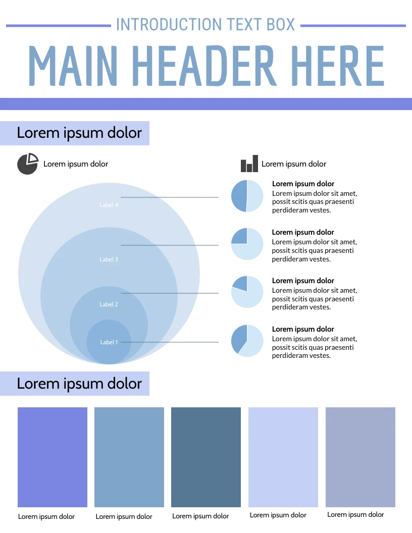 Purple Swatch Infographic Template - Venngage