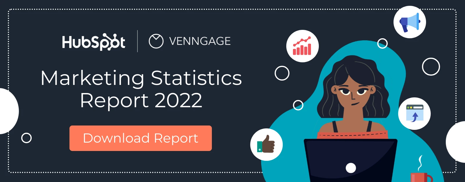 Marketing Statistics LinkedIn Post - Venngage