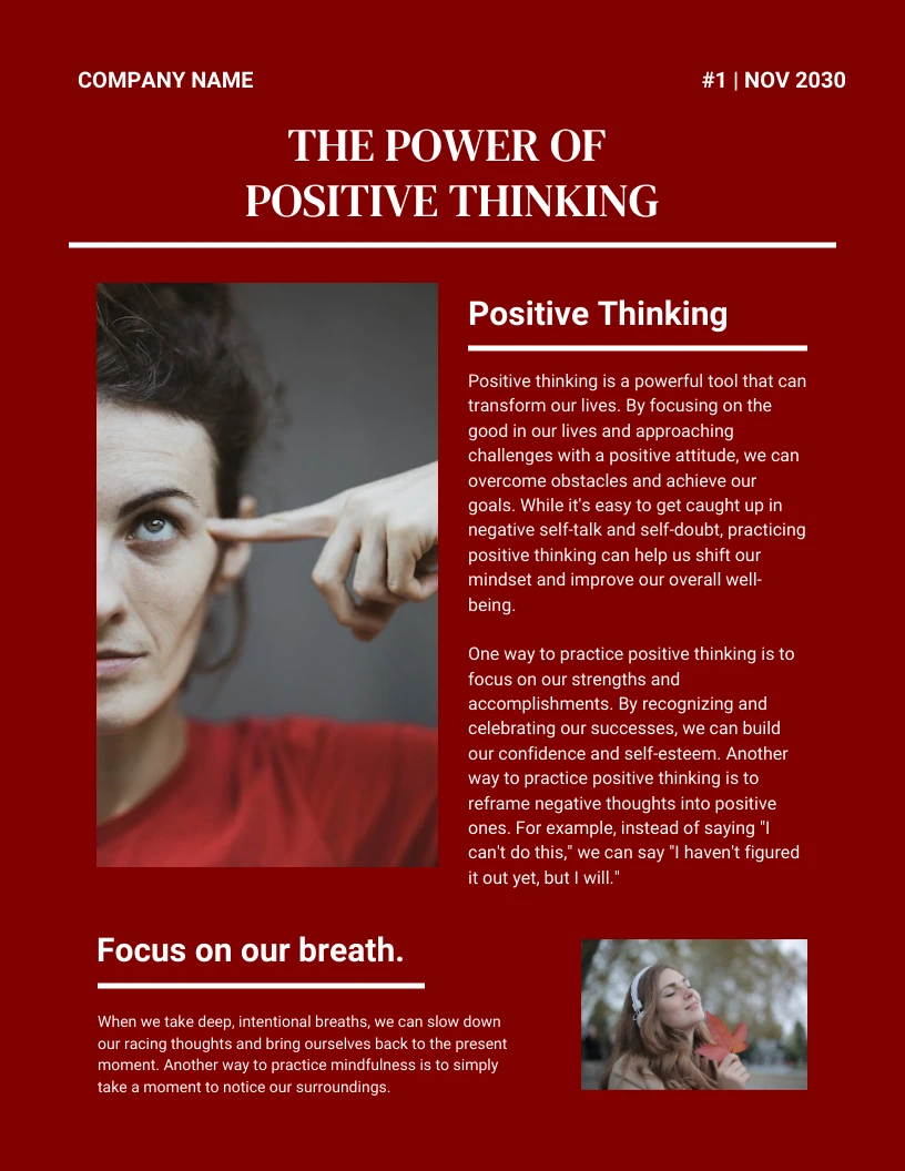 Red Clean Creative Email Newsletter Template - Venngage