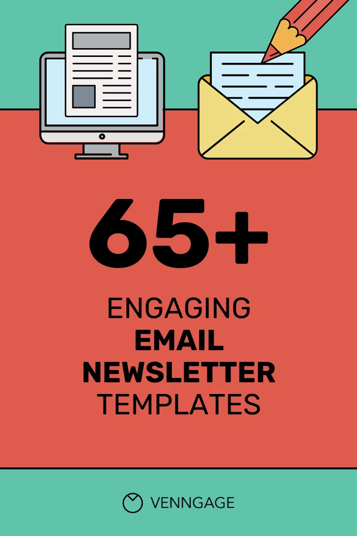 Email Newsletter Pinterest Post - Venngage