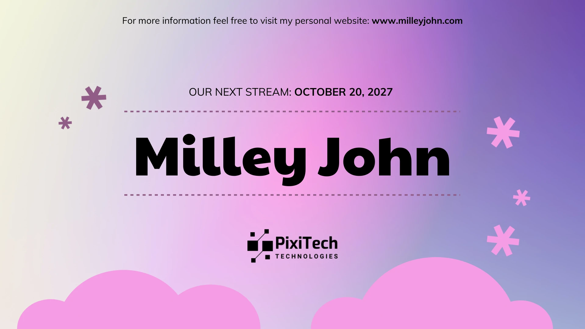 Pink Gamer Girl Twitch Banner - Venngage