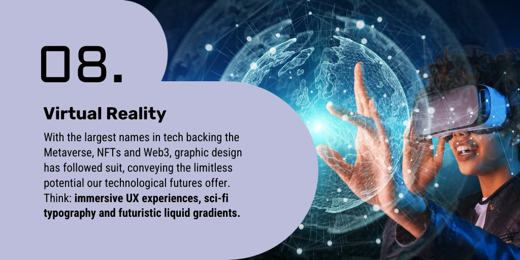 Virtual Reality Trend 2023 Twitter Post - Venngage