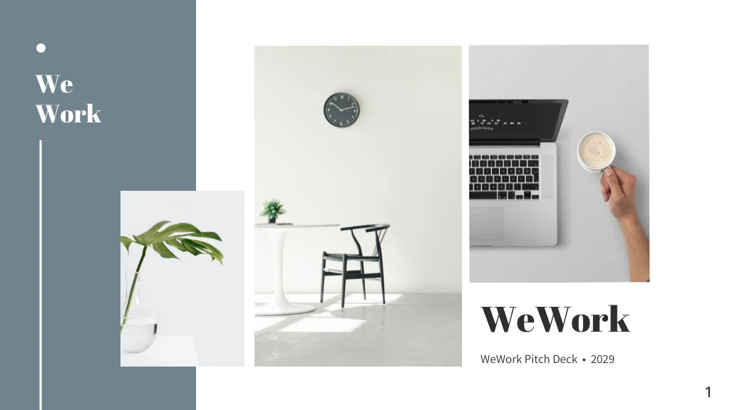 WeWork Pitch Deck Presentation Template - Venngage