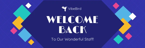 Welcome Back to Work Banner - Venngage