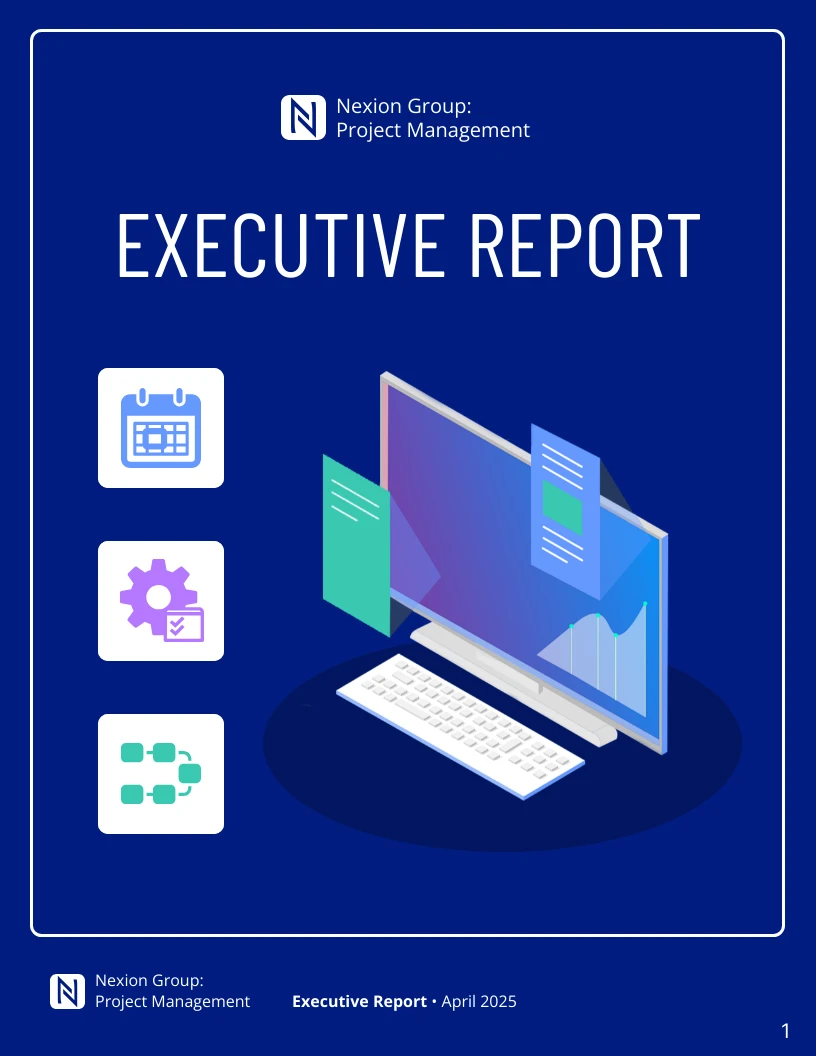 Executive Report Template - Venngage