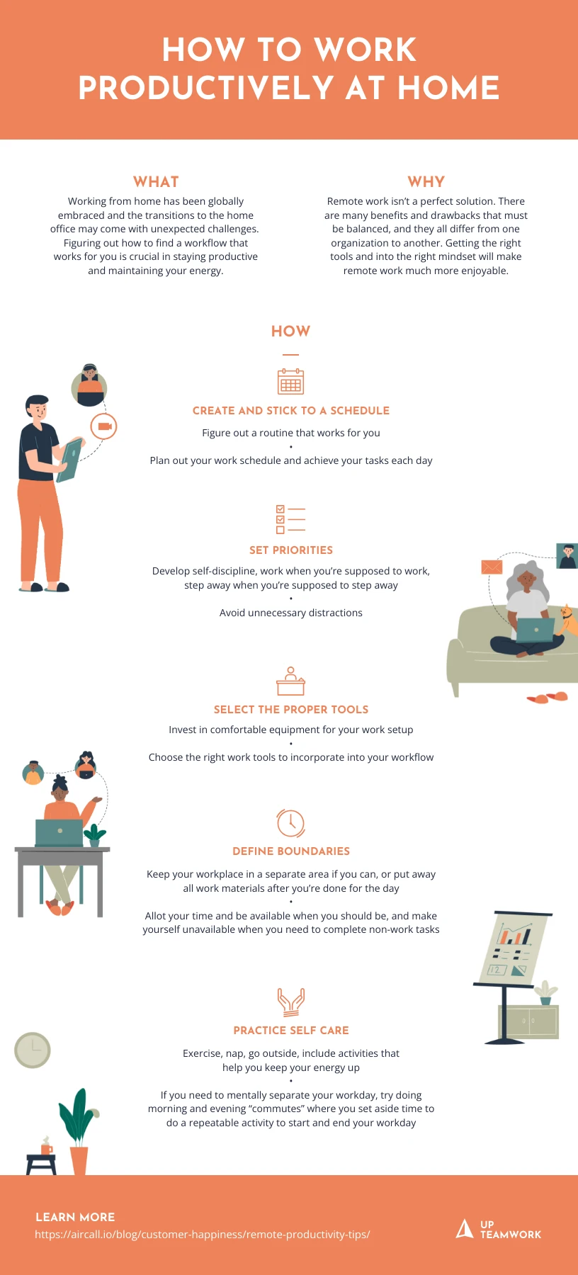 Work from Home Infographic Template - Venngage