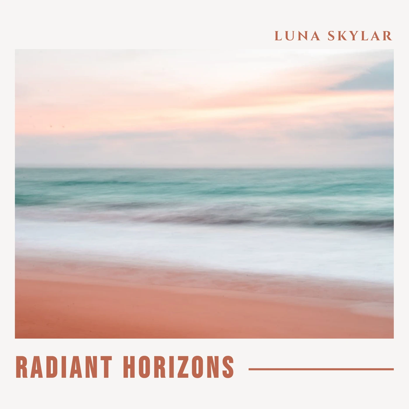 Portada del álbum minimalista estético beige - Venngage