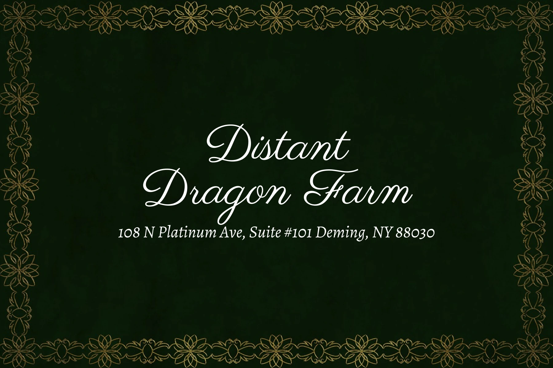 Black Simple Vintage Ornament Address Label - Venngage