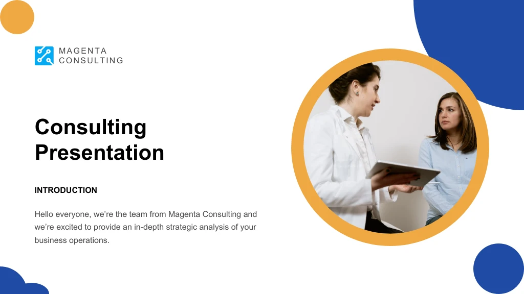 White Clean Consulting Presentation Template - Venngage