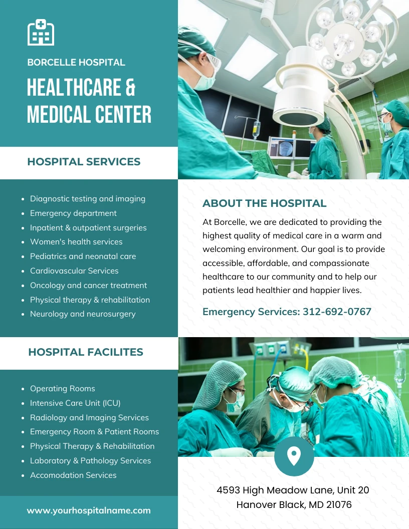 Health Care and Medical Services Flyer Template - Venngage