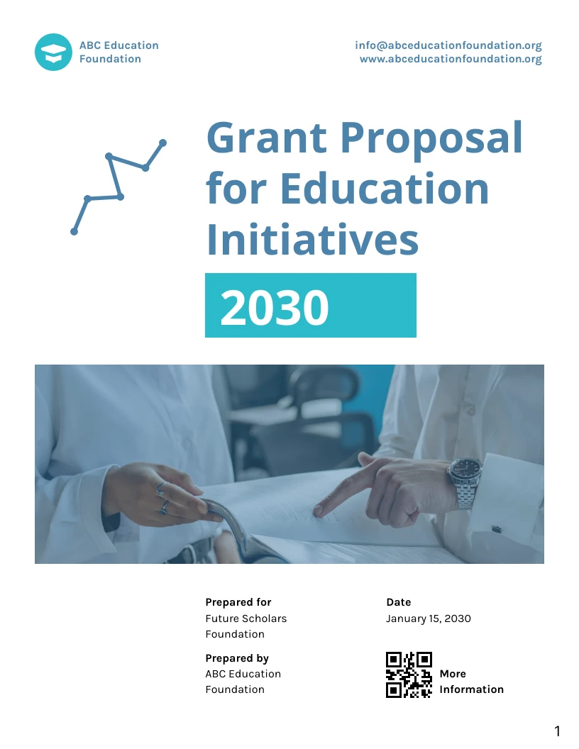 Grant Proposal Template for Education Initiatives - Venngage