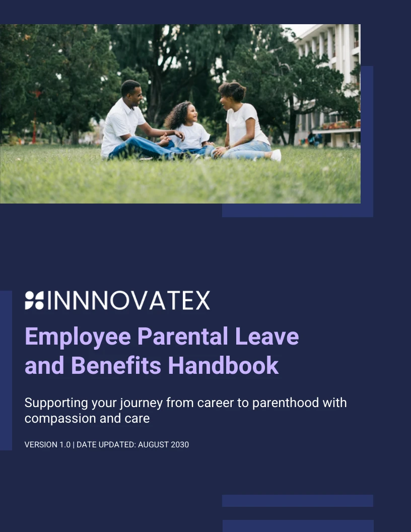 Employee Parental Leave and Benefits HR Handbook - Venngage