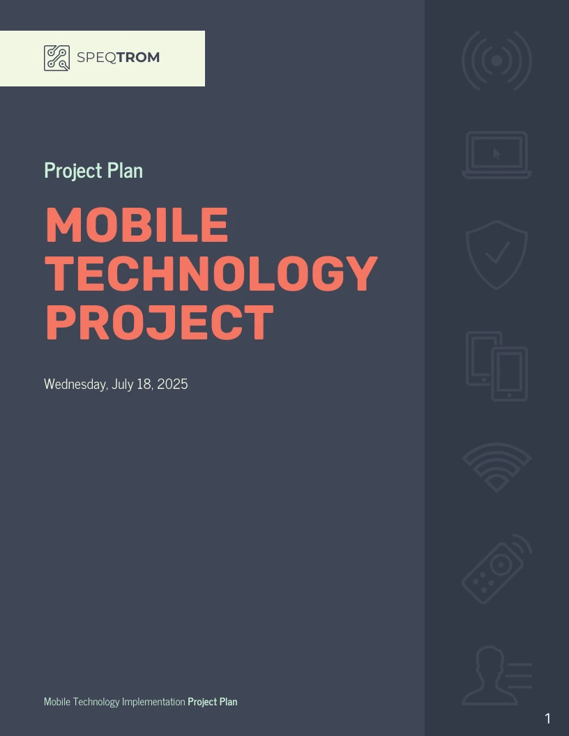 Vintage Project Plan Template - Venngage