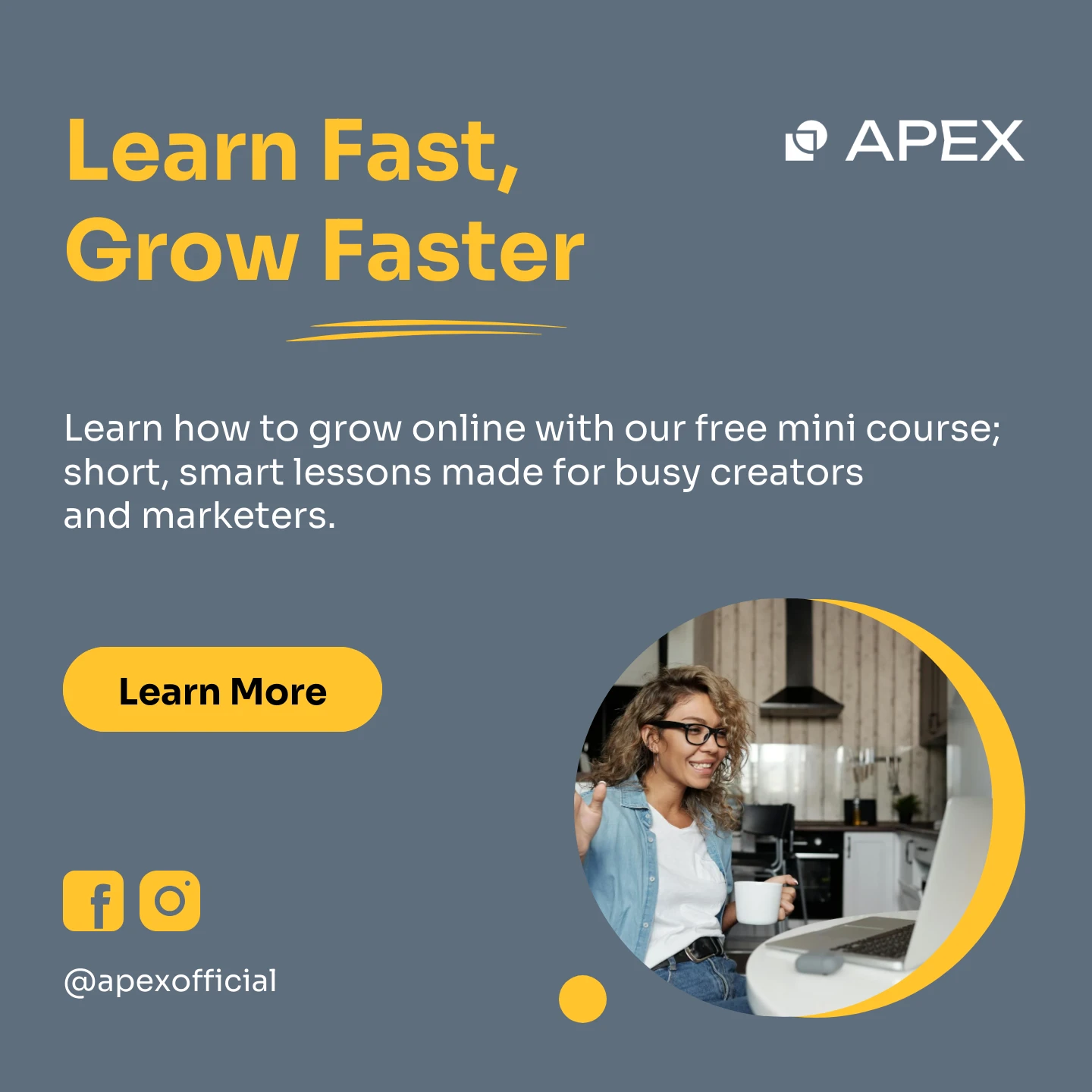 Free Mini Course Facebook Ad Template - Venngage