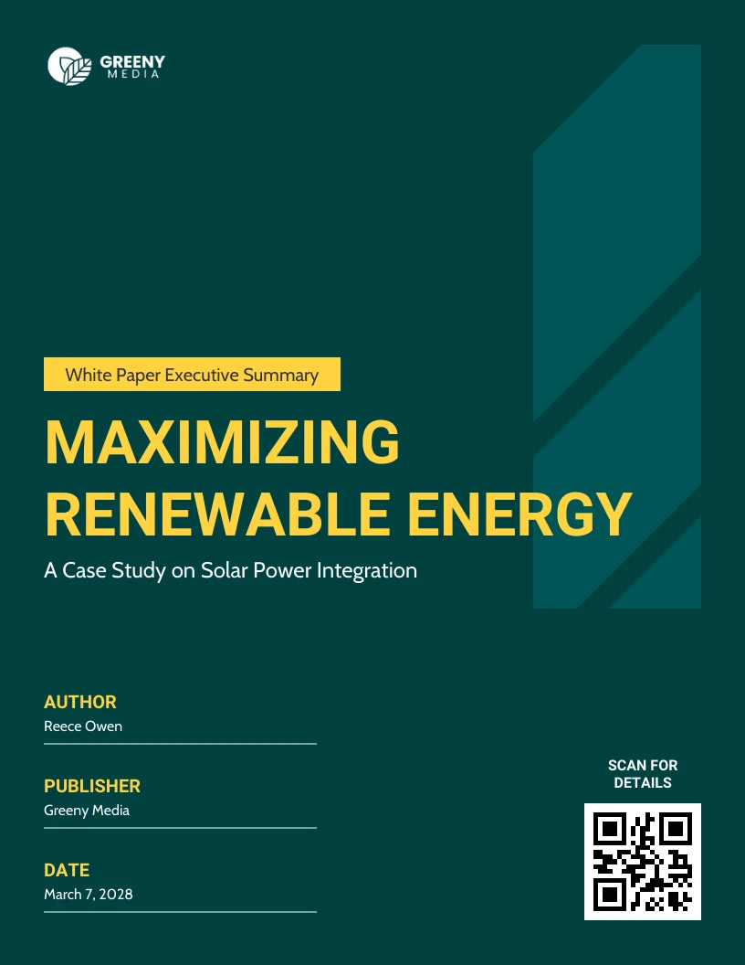 Executive Summary White Paper Template - Venngage