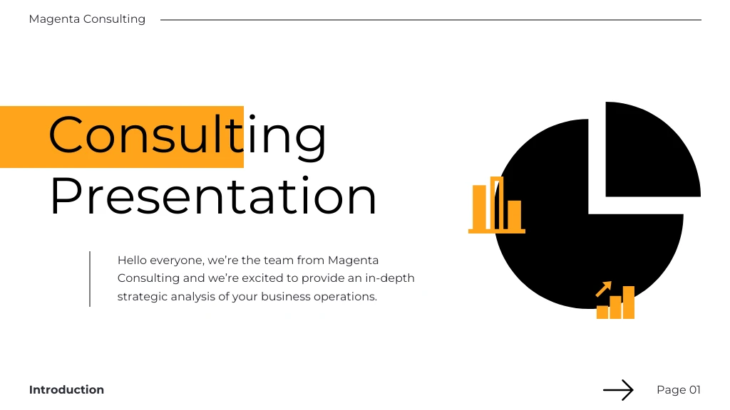 Consulting Presentation Template - Venngage