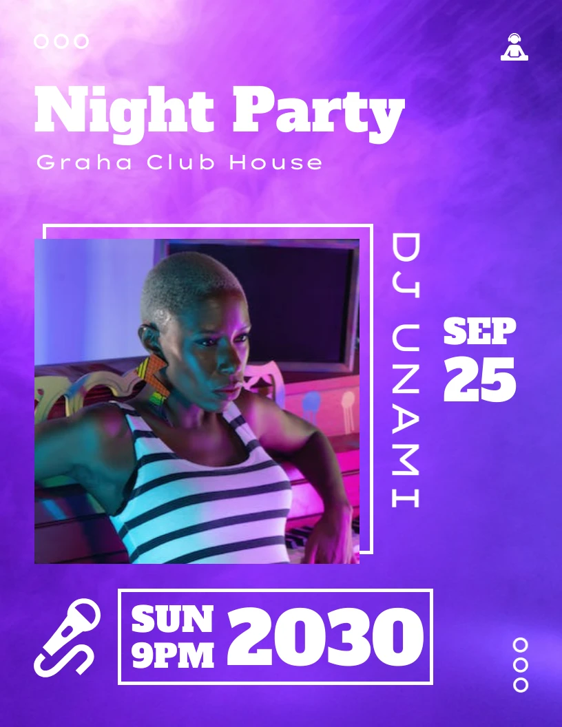 Night Party Flyer Template - Venngage