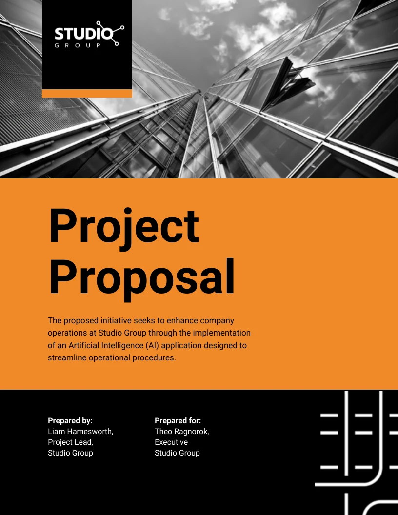 Dark Orange Project Proposal - Venngage