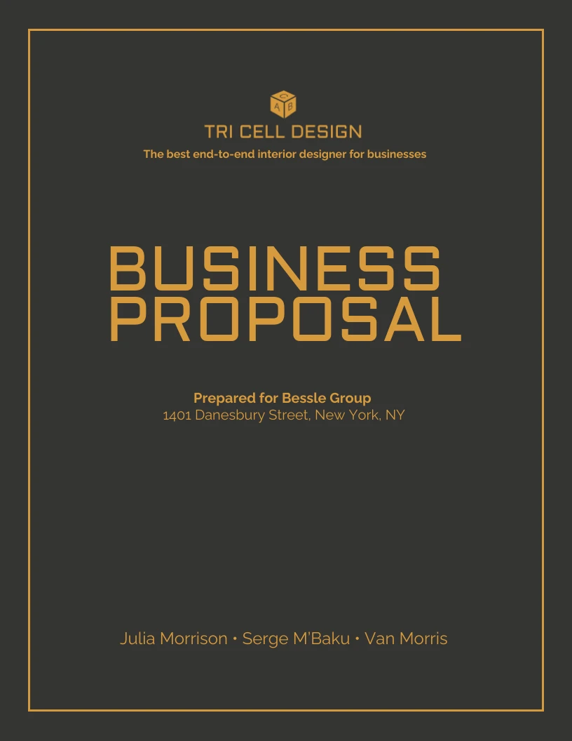 General Business Proposal Template - Venngage