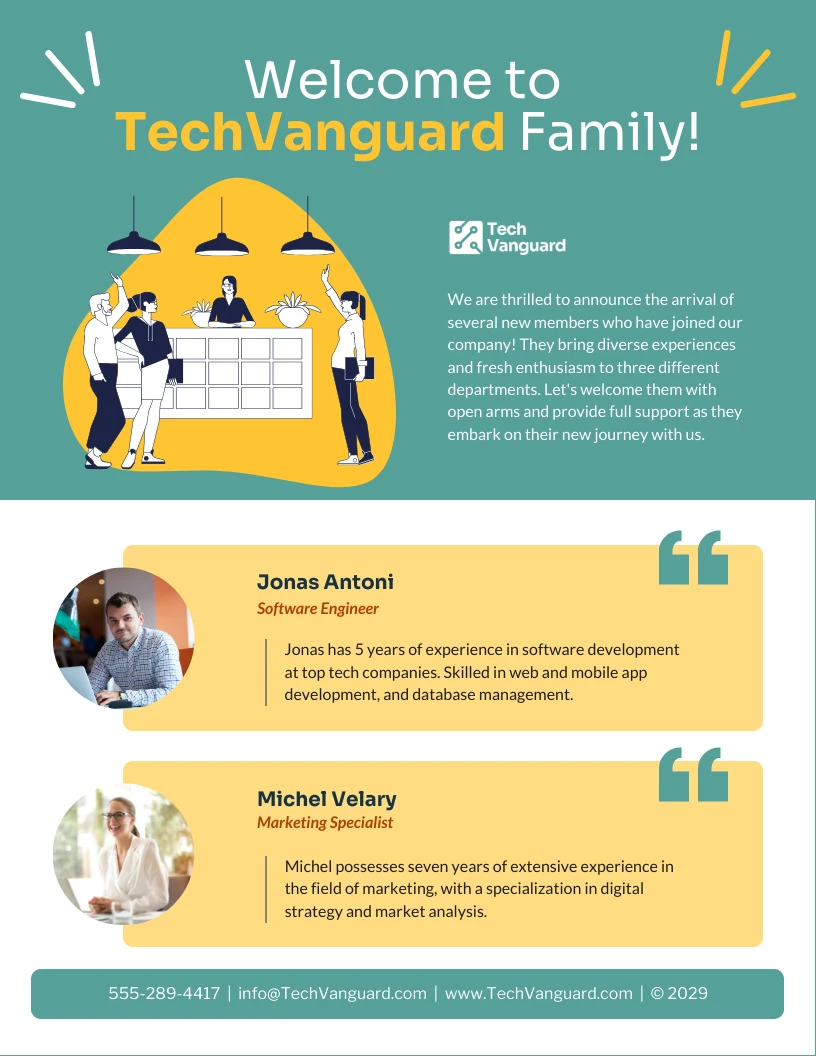 Welcome To The Company Email Newsletter Template - Venngage