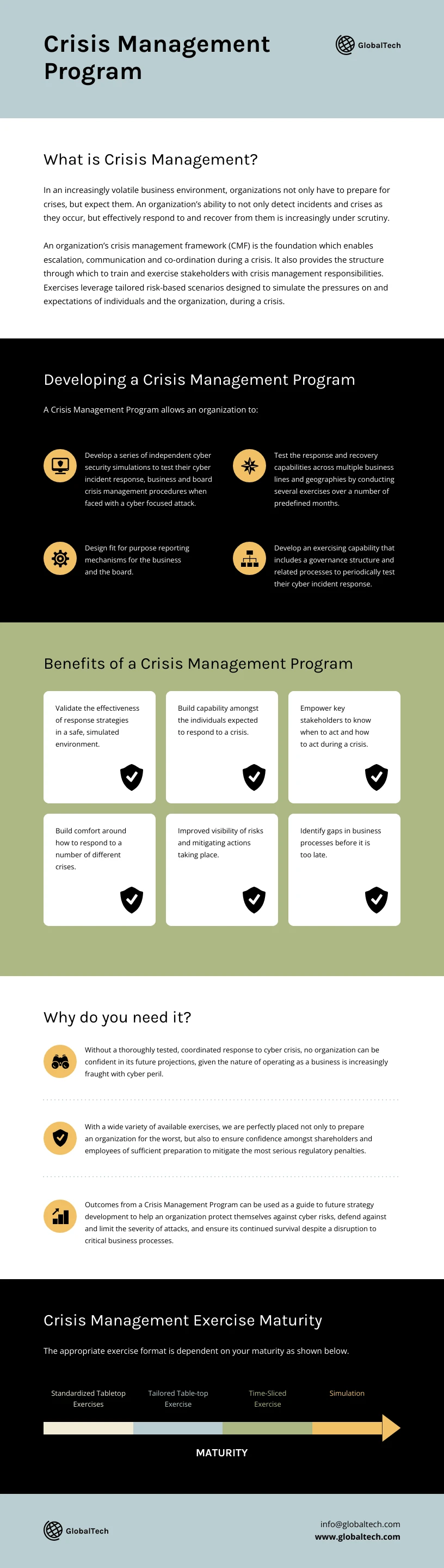 Crisis Management Program Infographic Template - Venngage