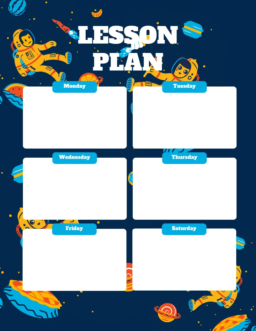 Galaxy Lesson Plan Template - Venngage