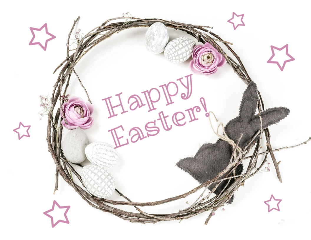 Simple Easter Holiday Card - Venngage