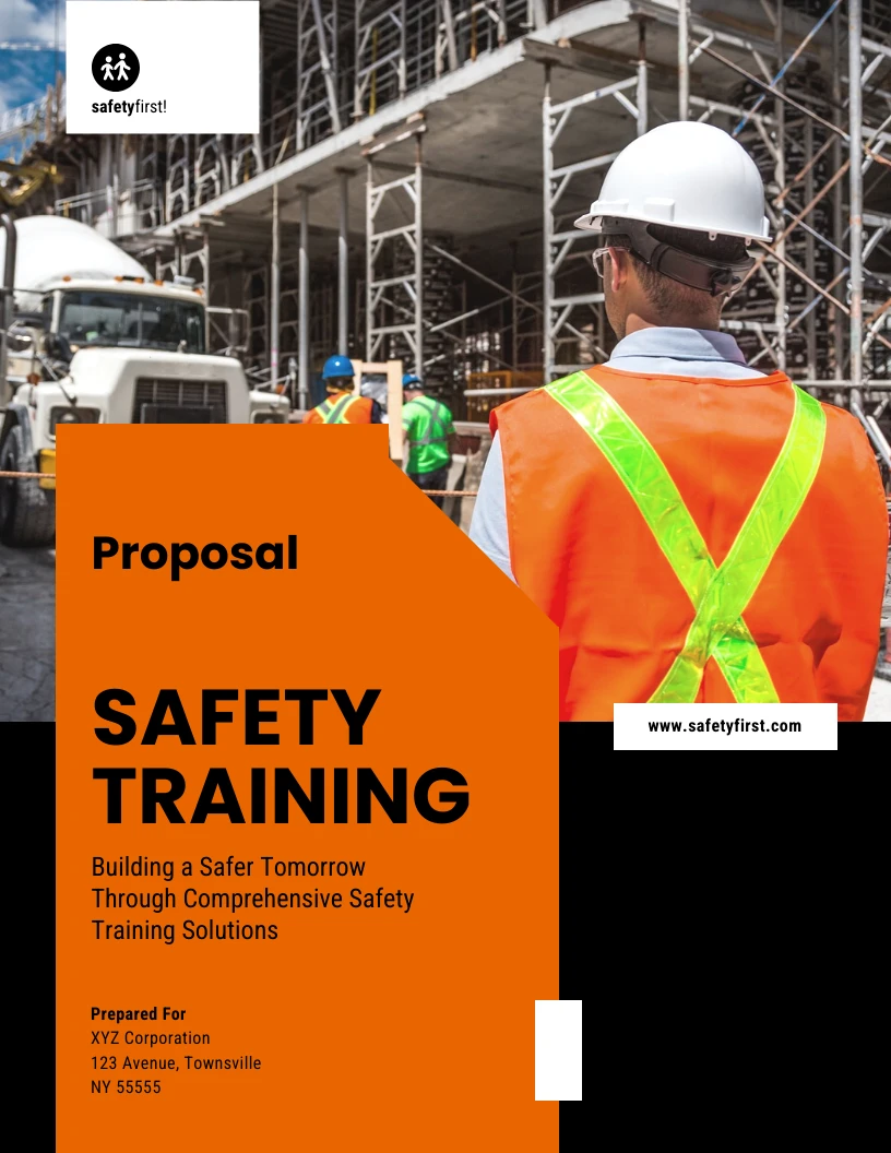 Safety Training Proposal Template - Venngage