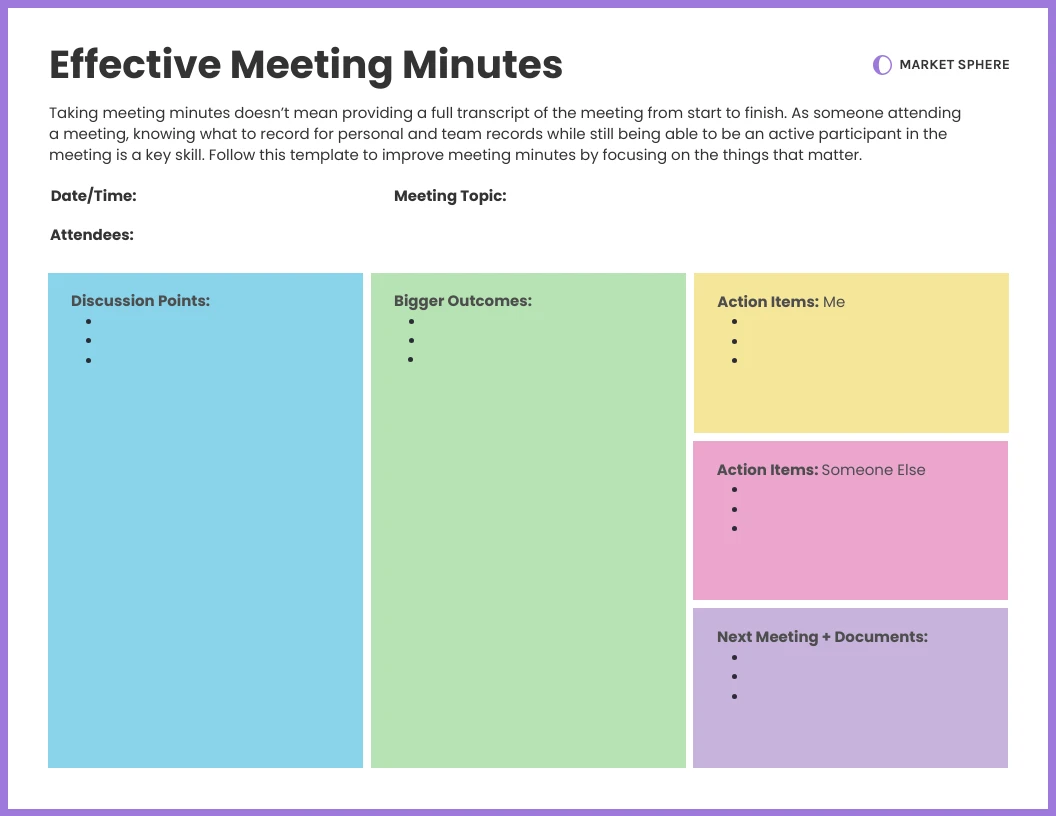 Effective Meeting Minutes Infographic Template - Venngage