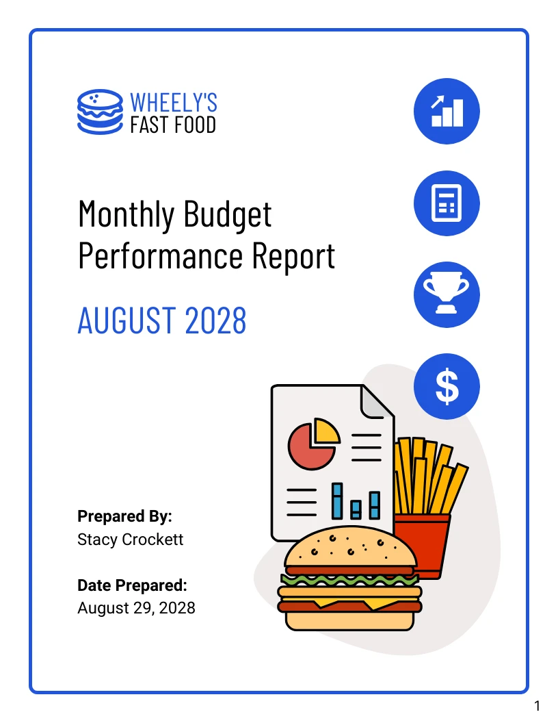 Sample Budget Performance Report Template - Venngage