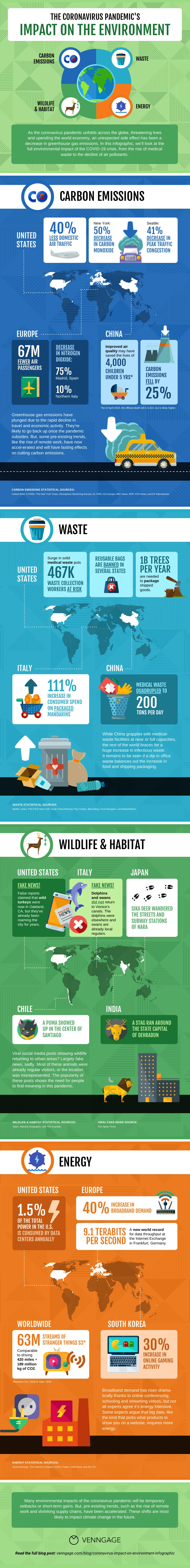 Pandemic's Environmental Impact Infographic Template - Venngage