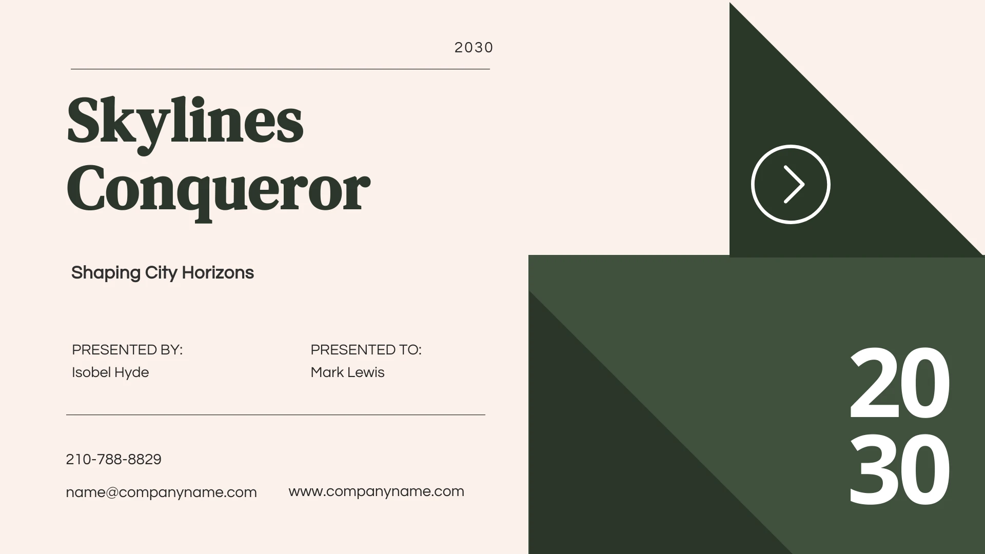 Linen Cabbage Pont Architect Presentation Template - Venngage