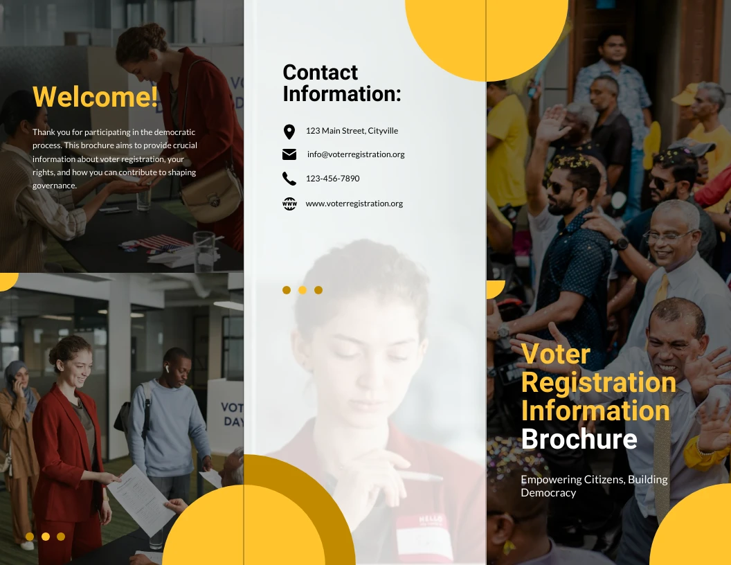 Voter Registration Information Brochure - Venngage
