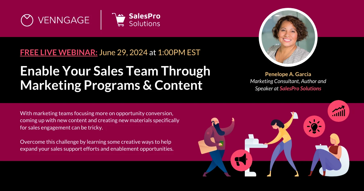 Visual Marketing Webinar Promotional LinkedIn Post - Venngage